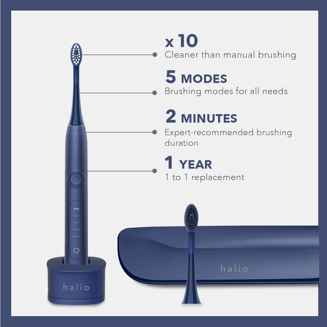 Sonic Whitening Electric Toothbrush – Halio Sonic